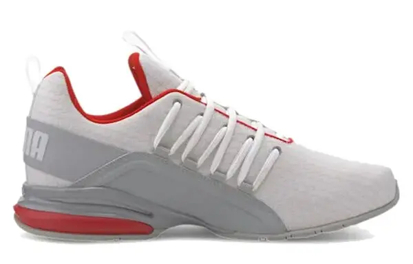 PUMA Axelion Block Low Top Sneakers - White/red