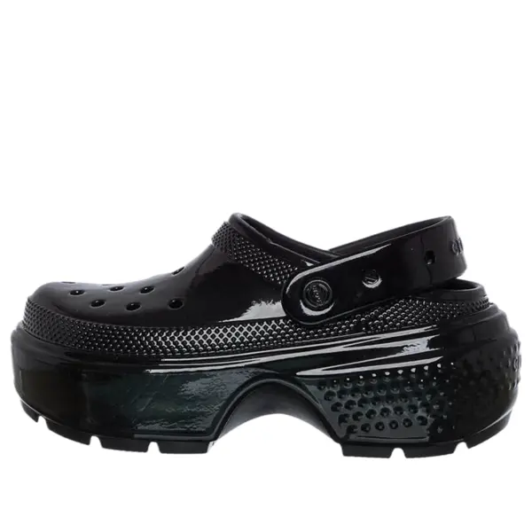 CROCS Stomp High Shine Clog - Black
