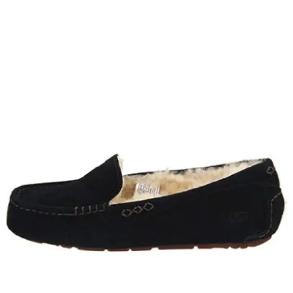 UGG Ansley Suede Slippers - Black