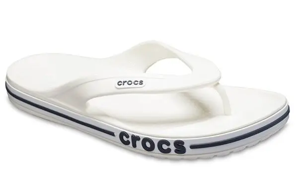 CROCS Bayaband Flip Flops - White/blue