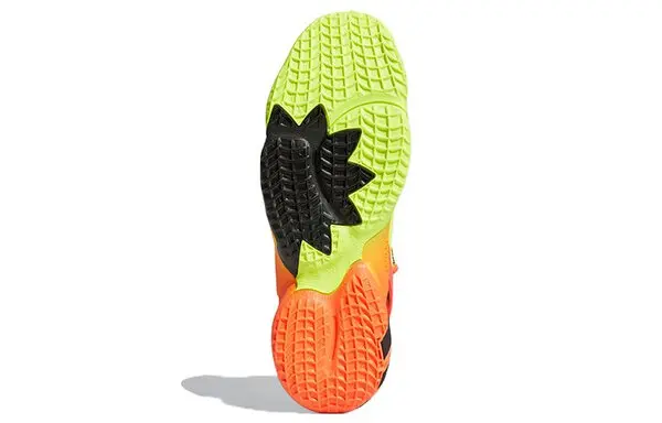 Adidas D.o.n. Issue #2 "fire Of Greatness" High-top Sneakers - Green/orange