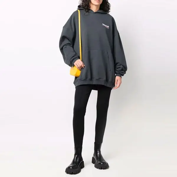 Balenciaga Political Campaign Hoodie - Grey