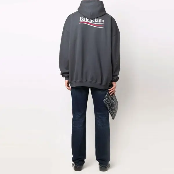 Balenciaga Political Campaign Hoodie - Grey