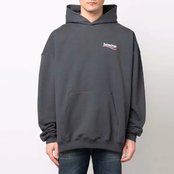 Balenciaga Political Campaign Hoodie - Grey