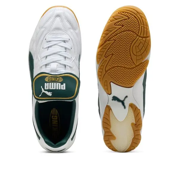PUMA King Indoor Sneakers - White/green
