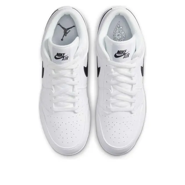JORDAN 1 Retro Low Metal Baseball Cleats - White/white/black