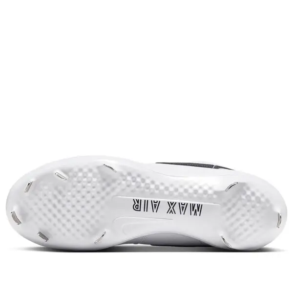 JORDAN 1 Retro Low Metal Baseball Cleats - White/white/black