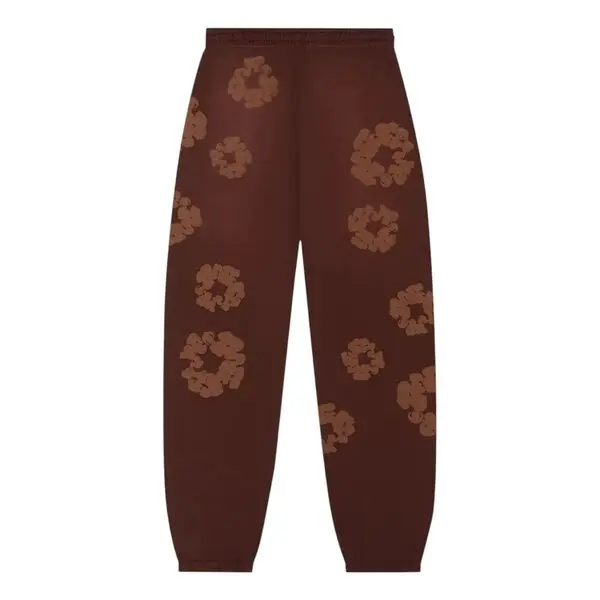 DENIM TEARS Mono Cotton Wreath Sweatpants - Brown
