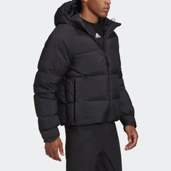 Adidas Hooded Down Puffer Jacket - Black