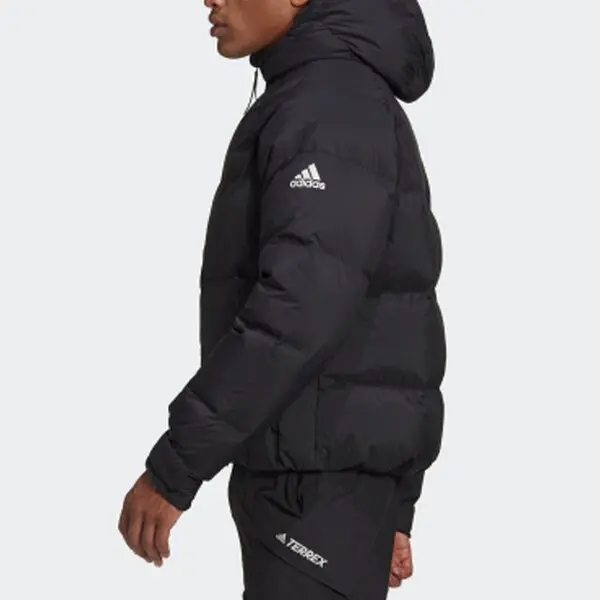Adidas Hooded Down Puffer Jacket - Black