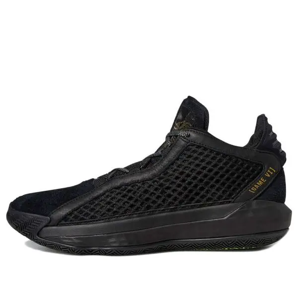 Adidas Dame 6 Leather Athletic Sneakers - Black