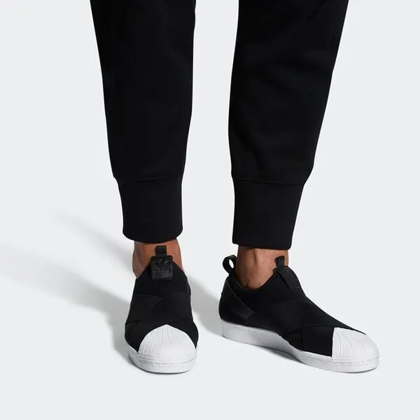 Adidas Superstar Slip-on Sneakers - Black