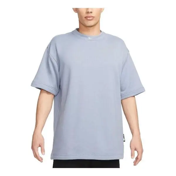 Nike Circa French Terry Short Sleeve Top - Blue