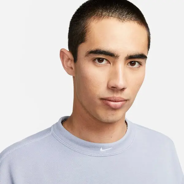 Nike Circa French Terry Short Sleeve Top - Blue