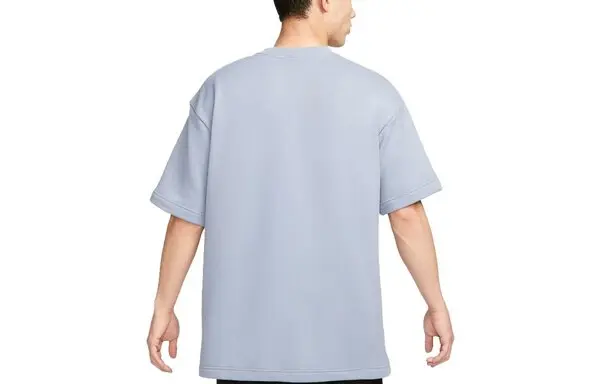 Nike Circa French Terry Short Sleeve Top - Blue