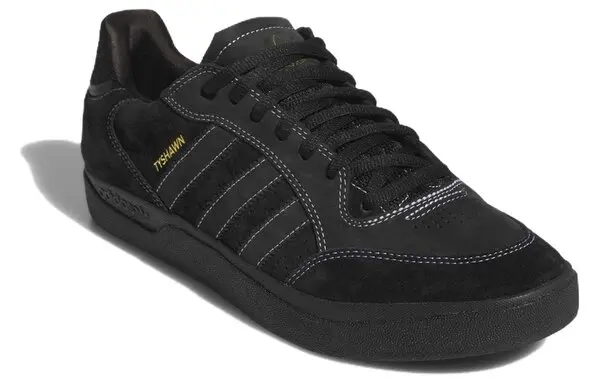 Adidas Tyshawn Low Sneakers - Core Black/cloud White/gold Metallic
