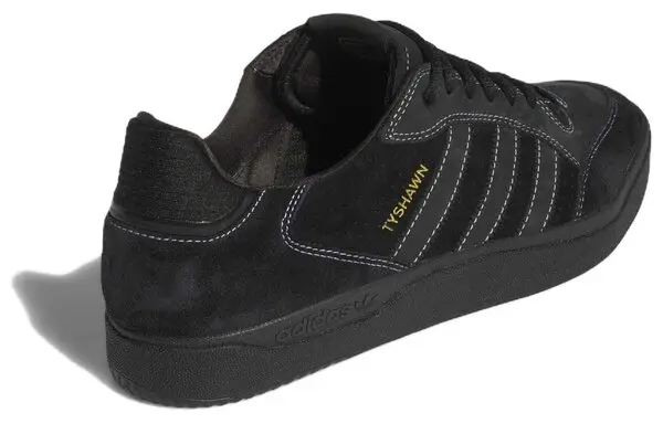 Adidas Tyshawn Low Sneakers - Core Black/cloud White/gold Metallic