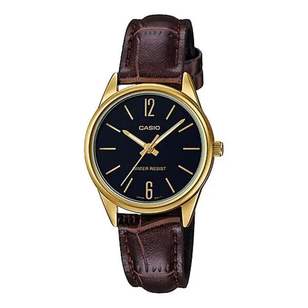 Casio Dress Series Quartz Water Resistant Analog Watch - Brown