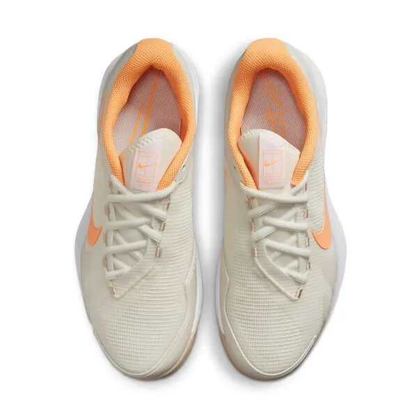Nike Vapor X Air Zoom Hc Tennis Shoes - Cream/orange