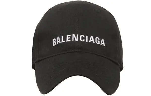 Balenciaga Baseball Cap - Black/white