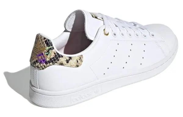 Adidas Stan Smith "snakeskin Floral Mash-up" Athletic Shoes - White