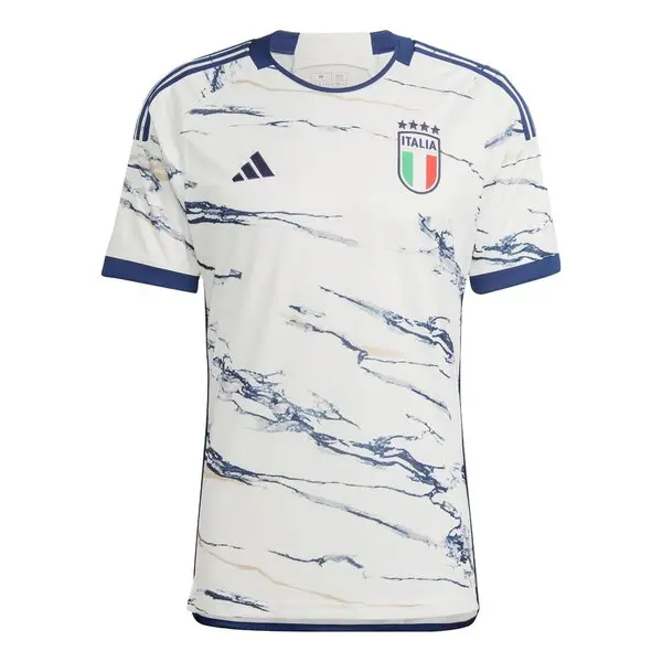 Adidas Italy 23 Away Jersey - Off White/blue