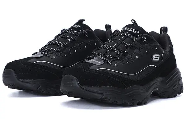 Sketchers D'lites 1.0 Lace-up Sneakers - Black