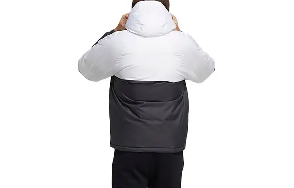 Adidas Colorblocked Down Jacket With Large Logo