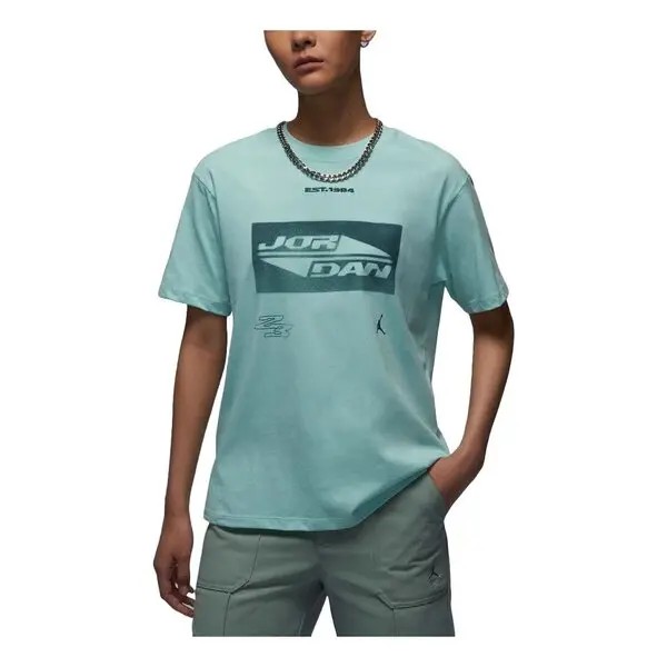 JORDAN Graphic T-shirt Asia Sizing - Mint Blue