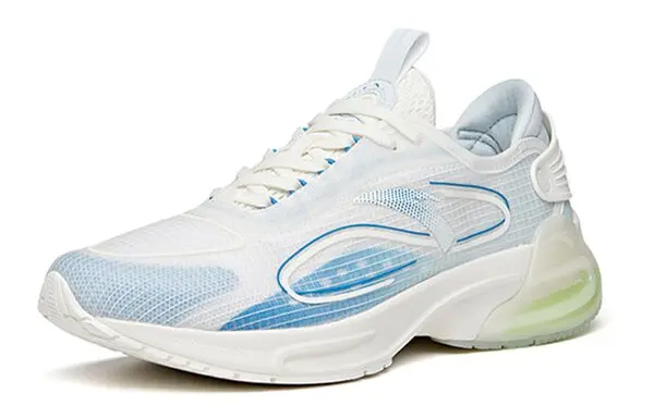 ANTA Athletic Lace-up Sneakers - Blue/white/green