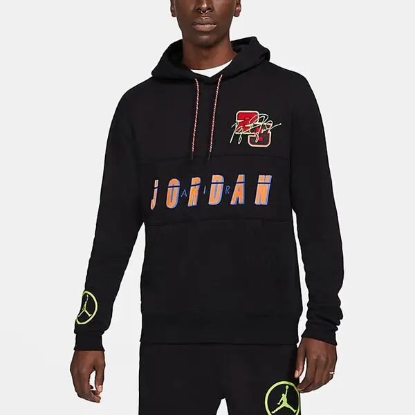 JORDAN Air Logo Print Basketball Hoodie