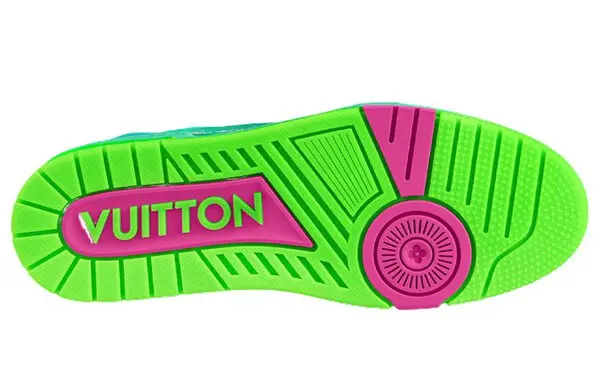 LOUIS VUITTON Trainer Sneakers - Green/teal/pink