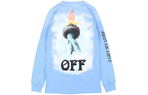 Off-White C O Virgil Abloh Liberty Crew Neck Sweater