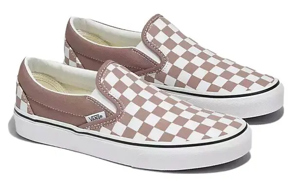VANS Classic Slip-on Checkerboard Sneakers - Antler