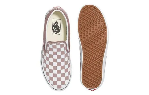 VANS Classic Slip-on Checkerboard Sneakers - Antler