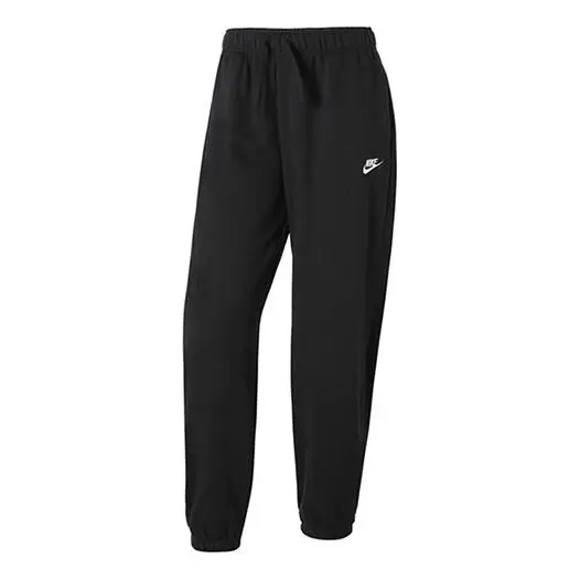 Nike Club Fleece Mid-rise Oversized Sweatpants - Black