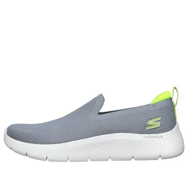 Sketchers Go Walk Flex Athletic Slip-on - Grey/lime