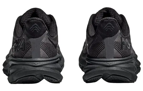 Hoka One One Clifton Wide Athletic Shoes - Black/black