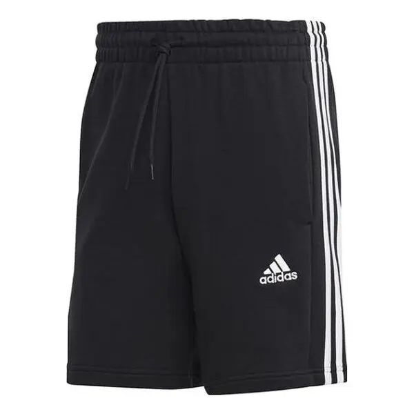 Adidas Essentials French Terry 3-stripes Shorts - Black/white