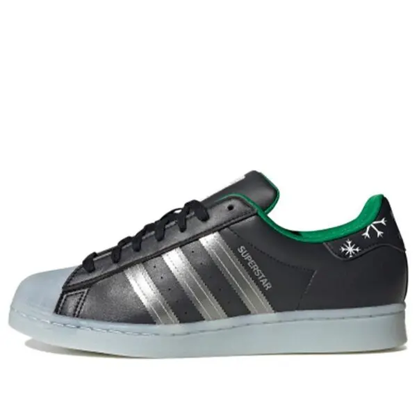 Adidas Superstar "christmas - Black/silver/green
