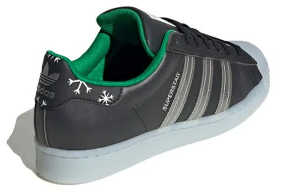 Adidas Superstar "christmas - Black/silver/green