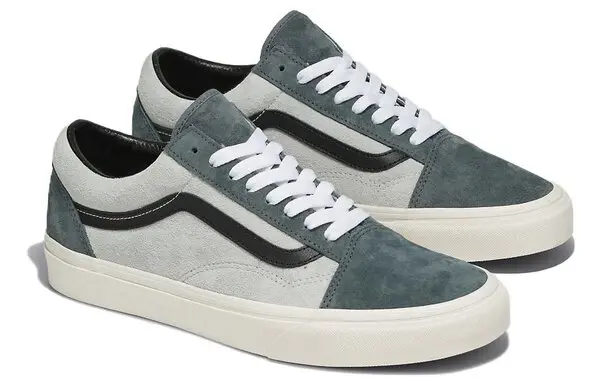 VANS Old Skool Pig Suede Sneakers - Grey/black