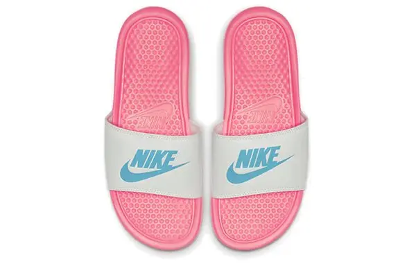 Nike Benassi Jdi Slides - White/pink