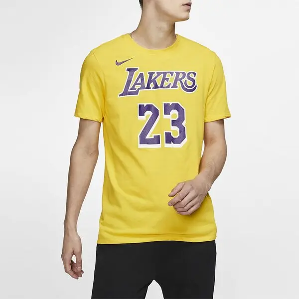 Nike Los Angeles Lakers Lebron James Dri-fit Jersey - Yellow