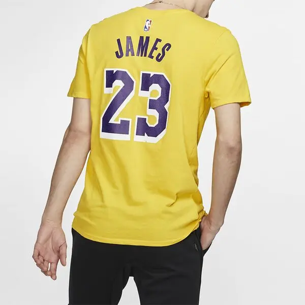 Nike Los Angeles Lakers Lebron James Dri-fit Jersey - Yellow