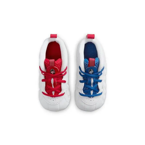 Nike Little Posite One Td "usa Moon" Sneakers - White/blue/red