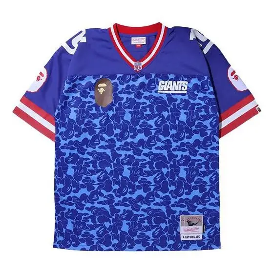 A BATHING APE X Mitchell & Ness Nfl New York Giants Legacy Jersey - Blue