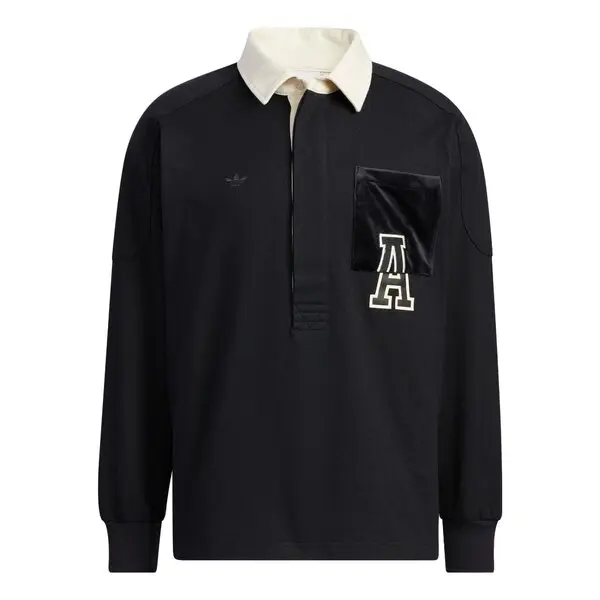 Adidas Anti University Rugby Shirt - Black/white