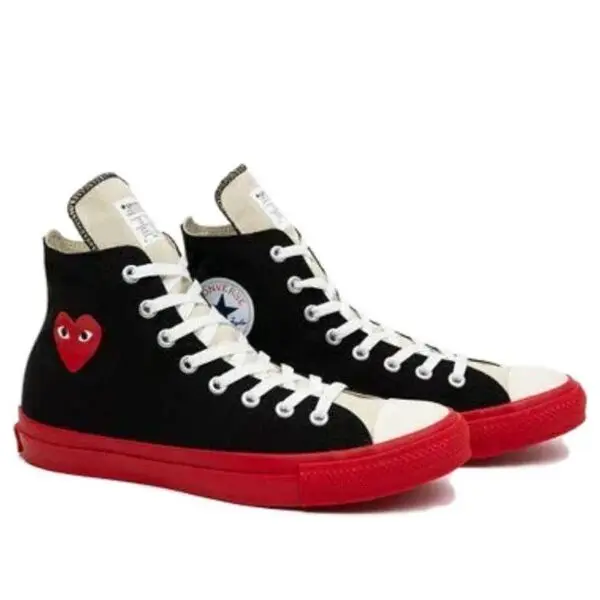 CONVERSE X Comme Des Garons Play Chuck Taylor High Top Sneakers