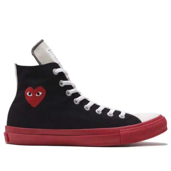 CONVERSE X Comme Des Garons Play Chuck Taylor High Top Sneakers